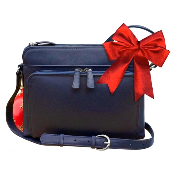 Ili | Bags | Rfid Crossbody Bag Ili New York Genuine Leather Flight ...